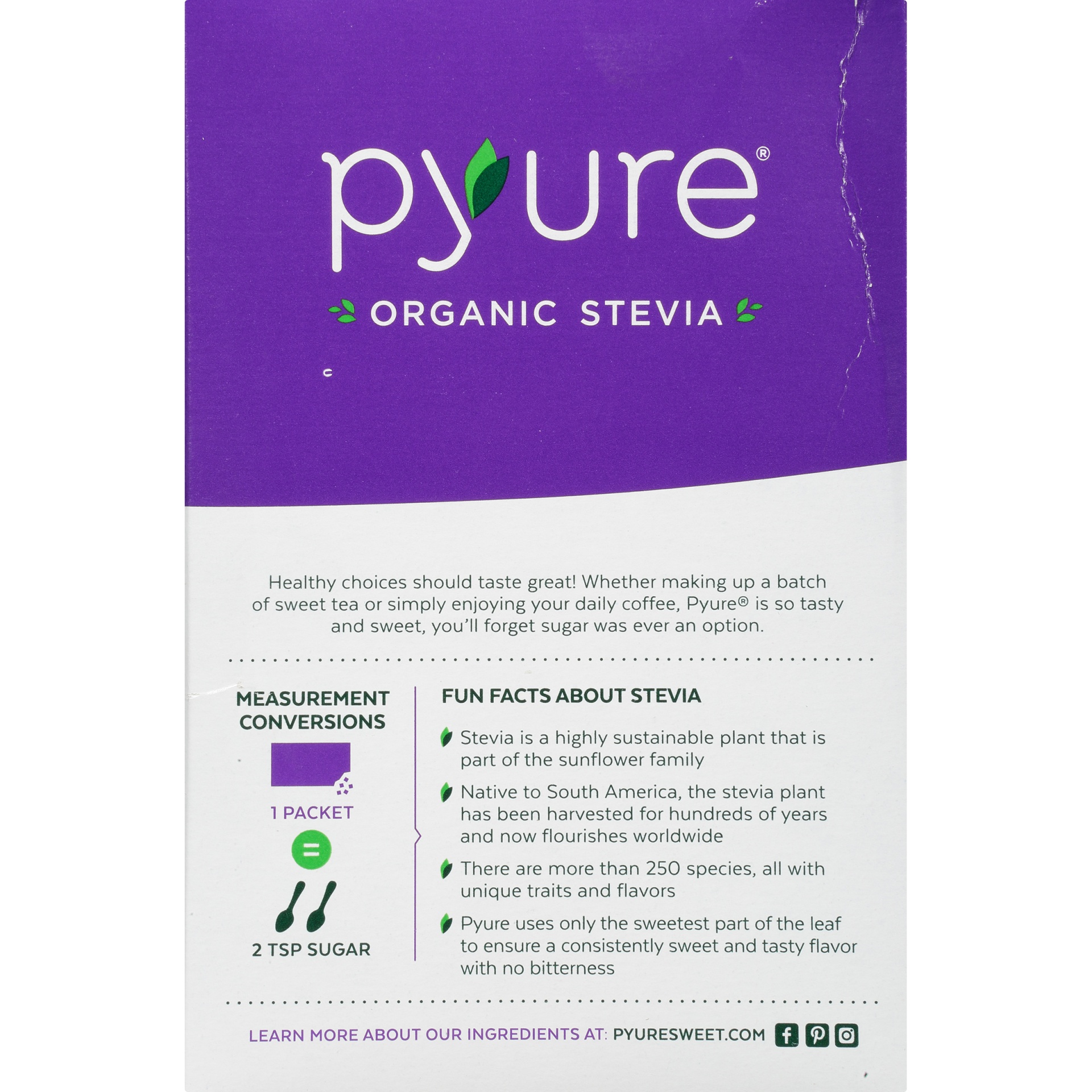 Pyure Organic Stevia Sweetener Packets 80 ct | Shipt