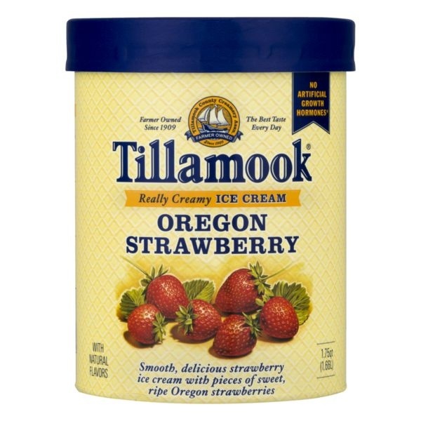 Tillamook Oregon Strawberry Ice Cream 1.75 qt | Shipt