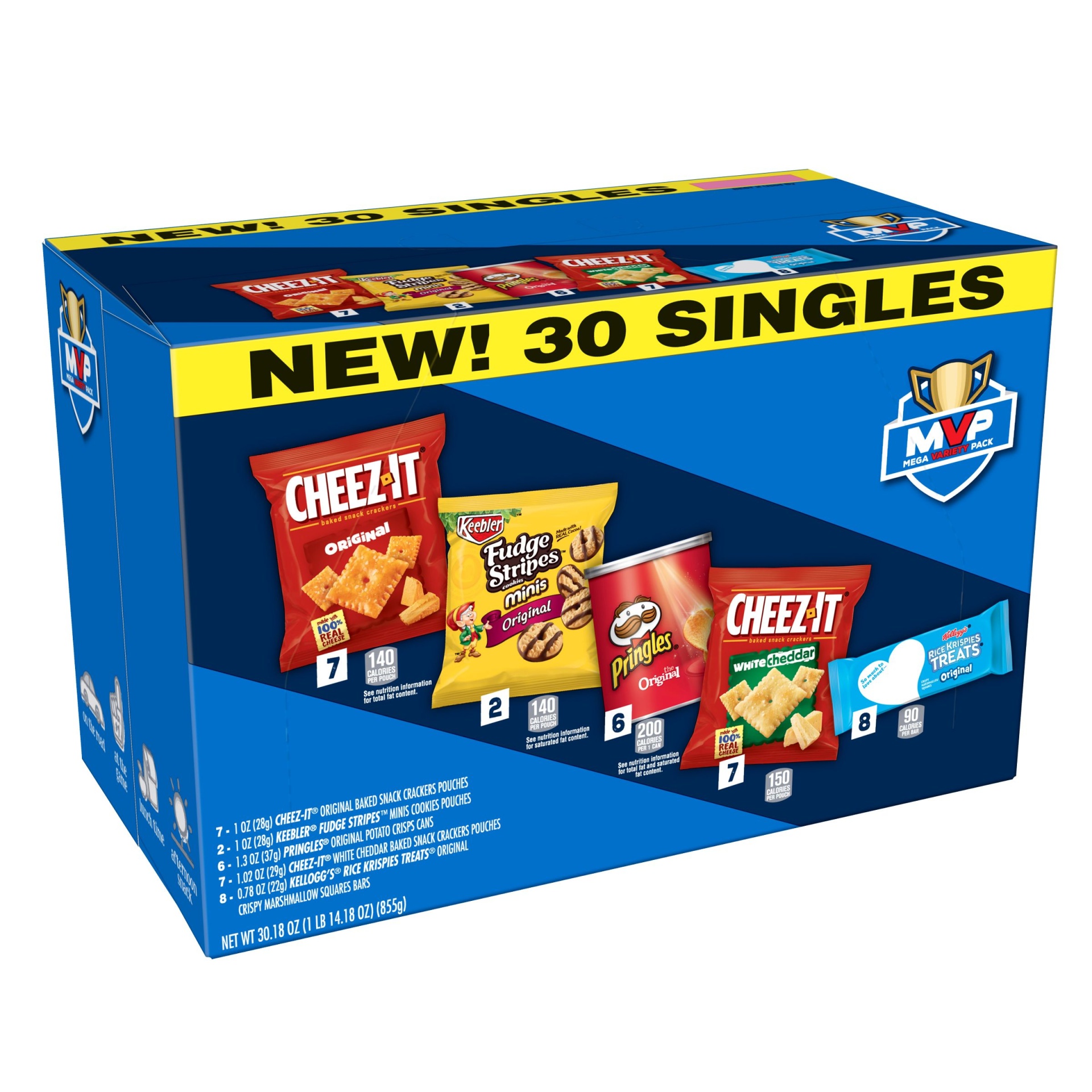Cheez-It Baked Snack Cheese Crackers & Mini Cookies Variety Pack 30.18 ...