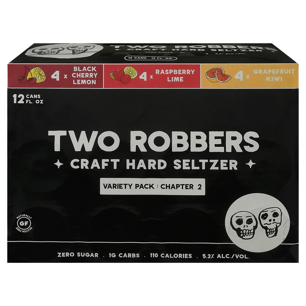 Two Robbers Variety Pack Craft Hard Seltzer 12 - 12 fl oz Cans 12 ct ...