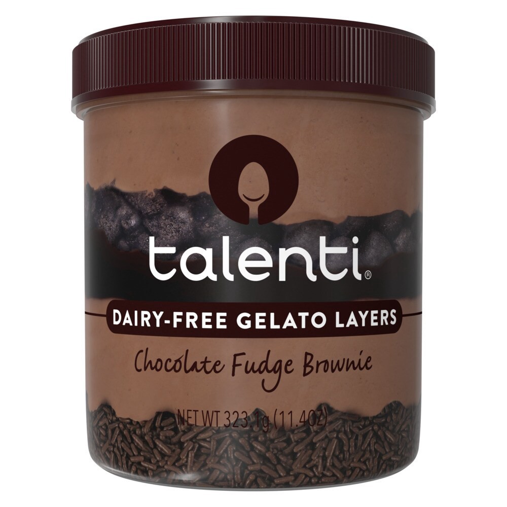 Talenti Chocolate Fudge Brownie Dairy-Free Frozen Gelato Layers - 11 ...