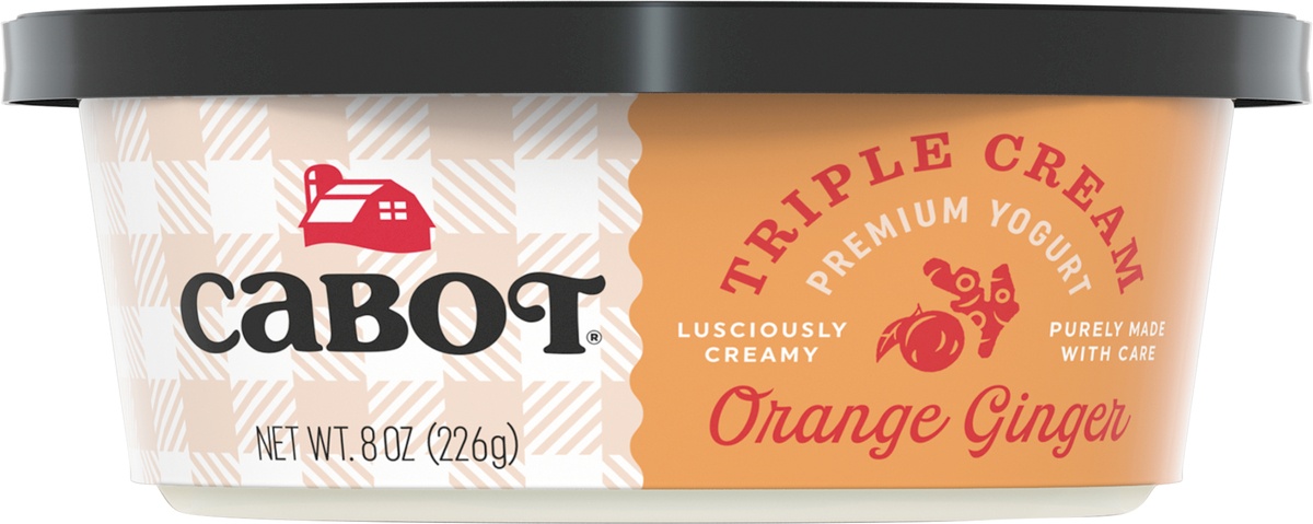 Cabot Orange Ginger Triple Cream Premium Yogurt 8 oz 8 oz | Shipt