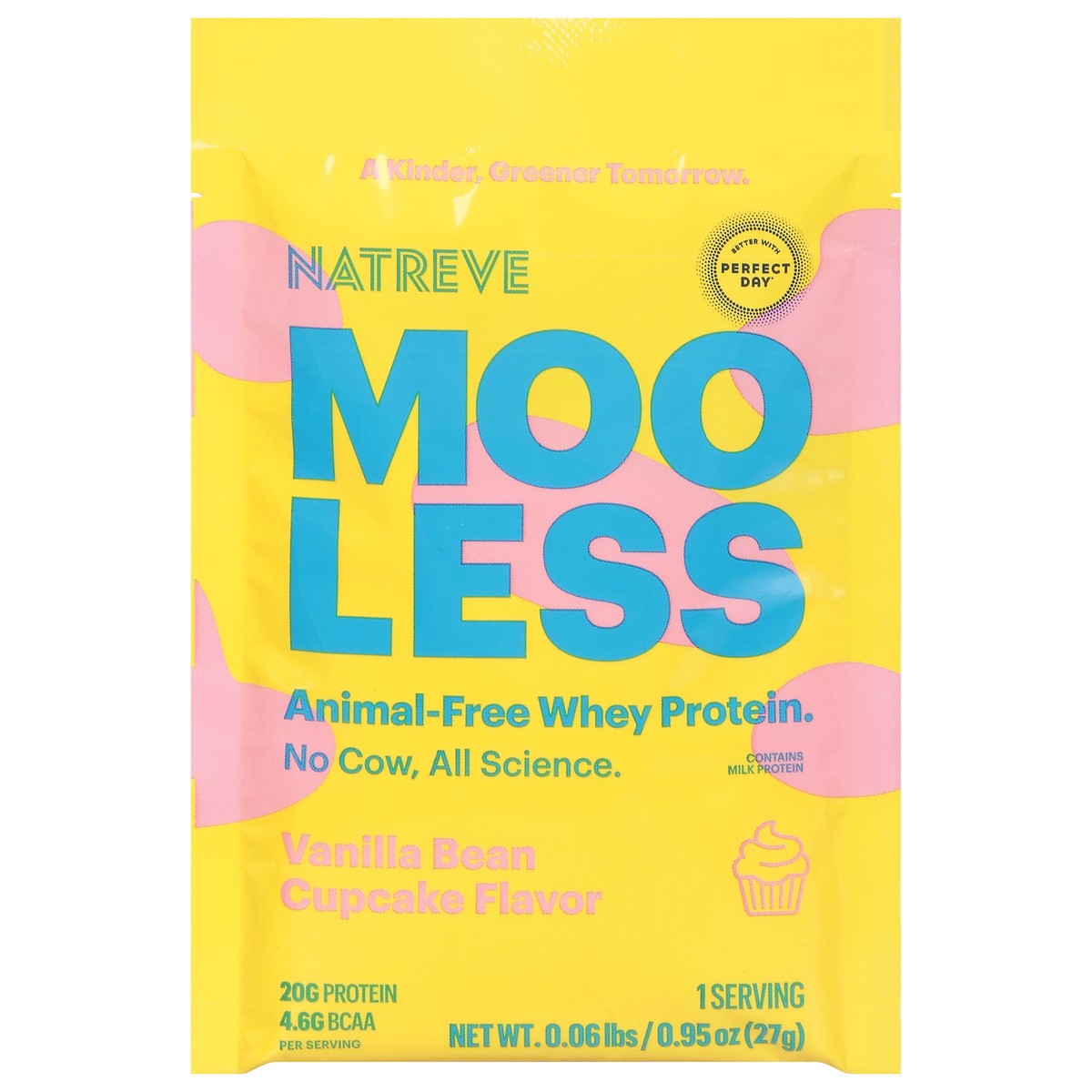Natreve Moo Less Animal-Free Vanilla Bean Cupcake Flavor Whey Protein 0 ...