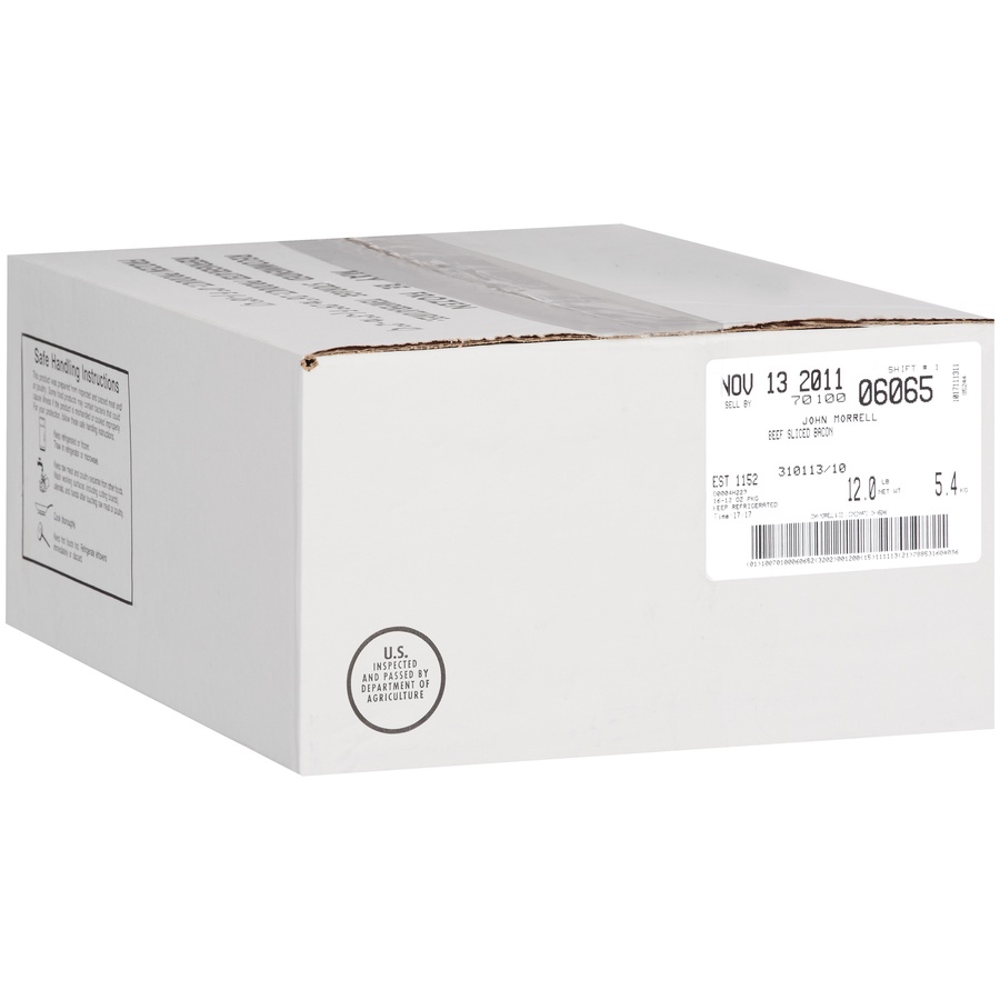 John Morrell Beef Bacon 12 oz | Shipt