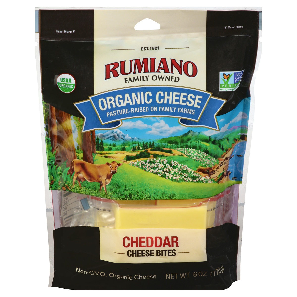 Rumiano Organic Cheese Cheddar Cheese Bites 6 oz 6 oz | Shipt