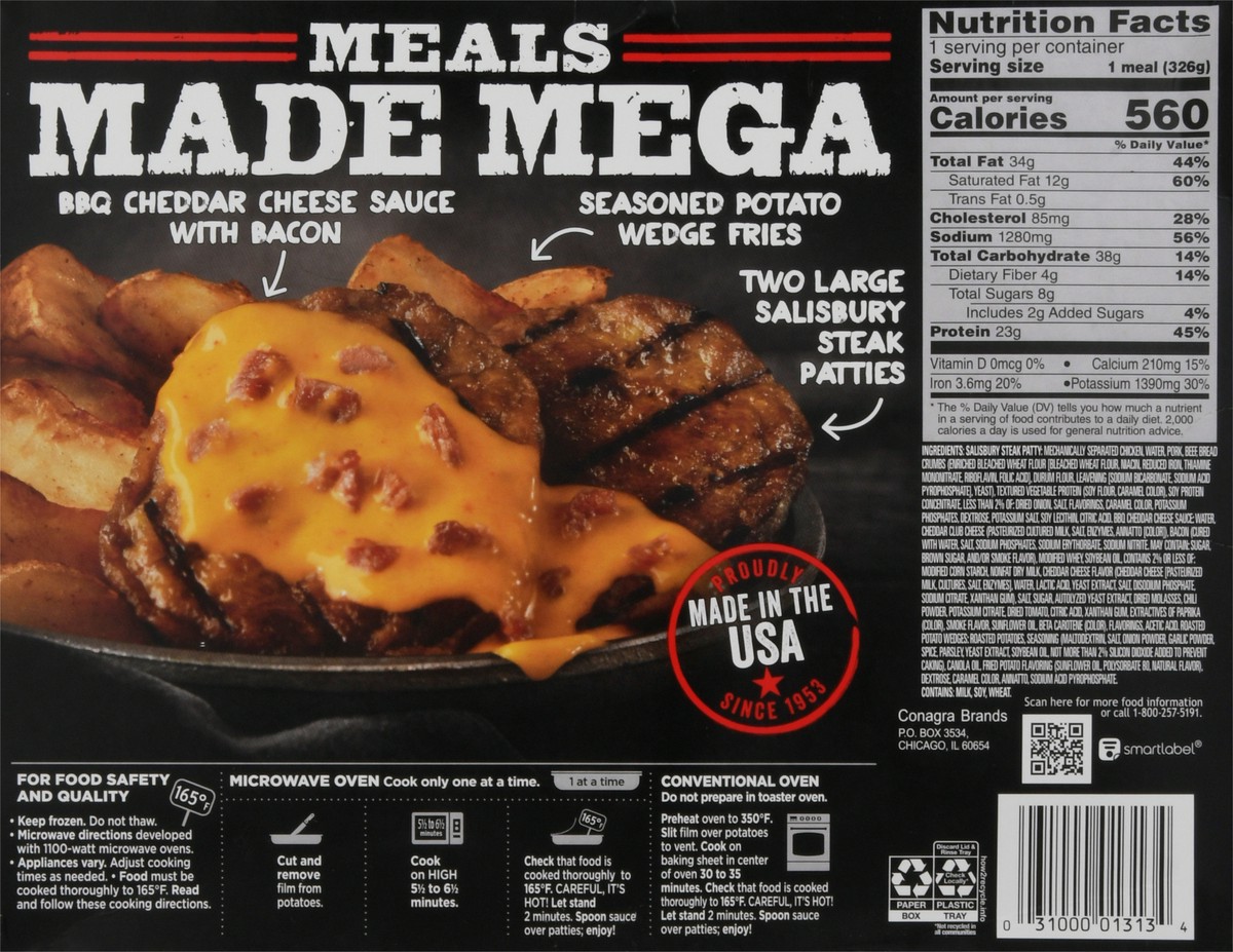 Banquet Mega Bacon Cheddar Patty Meals 11.5 oz 11.5 oz | Shipt