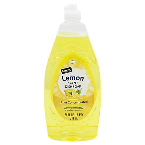 Signature Select Dishwashing Liquid Ultra Concentrated Lemon Scent 24 ...