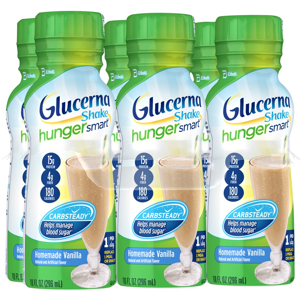 Glucerna Hunger Smart Rich Homemade Vanilla Nutrition Shake 6 ct | Shipt