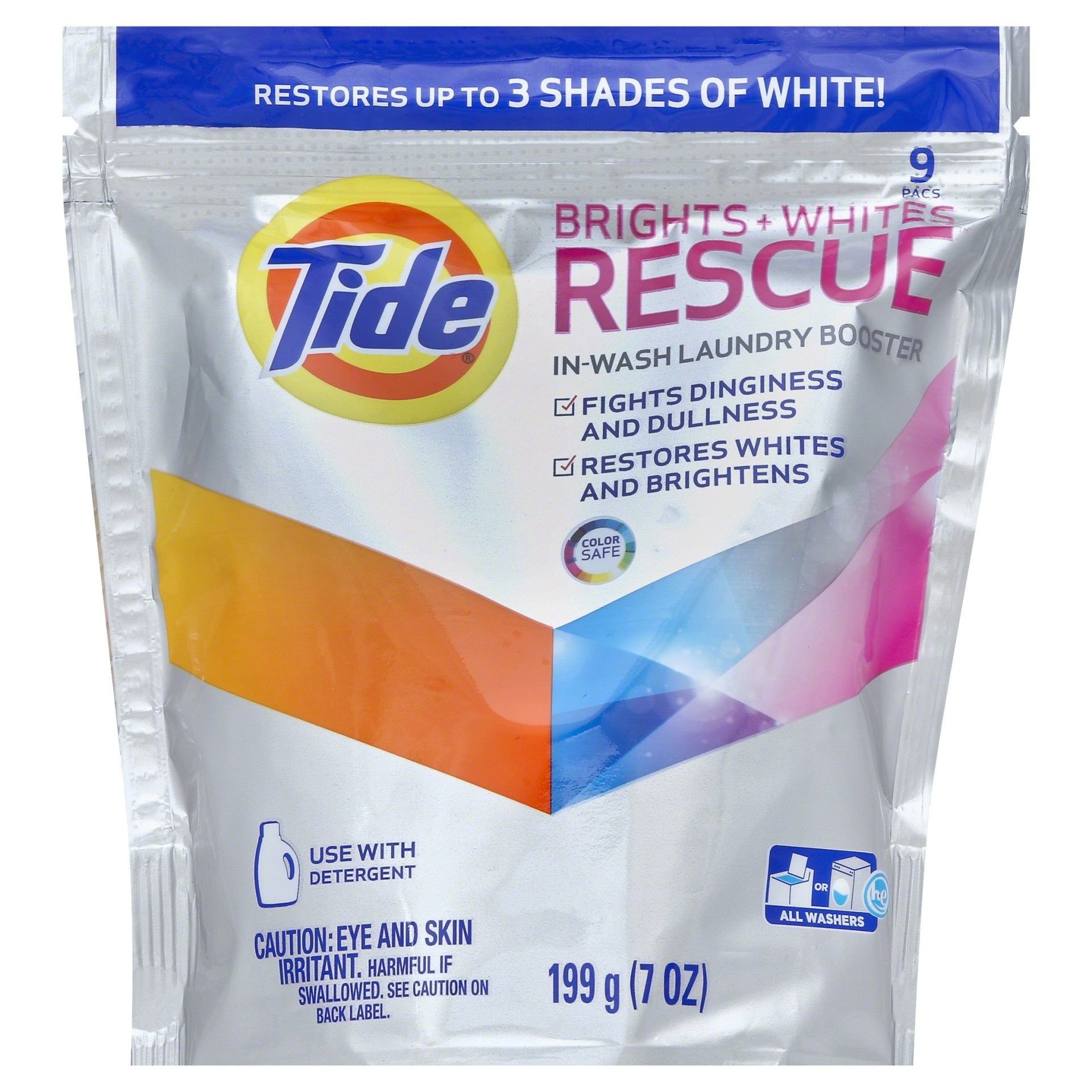 Tide Brights + Whites Rescue Laundry Booster Pacs 7 oz | shipt