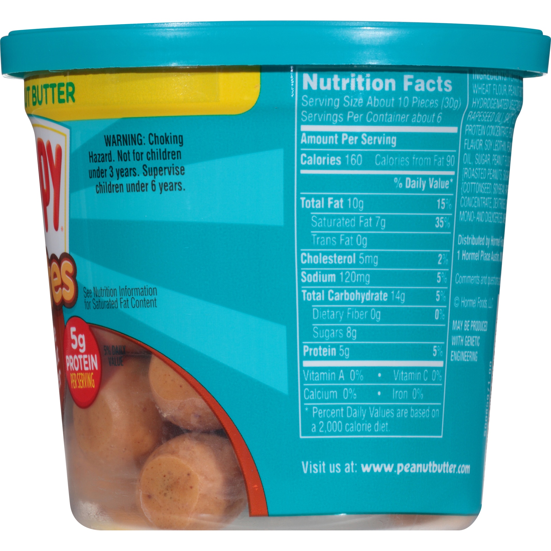 Skippy P.B. Bites Double Peanut Butter Snack 6 oz | Shipt