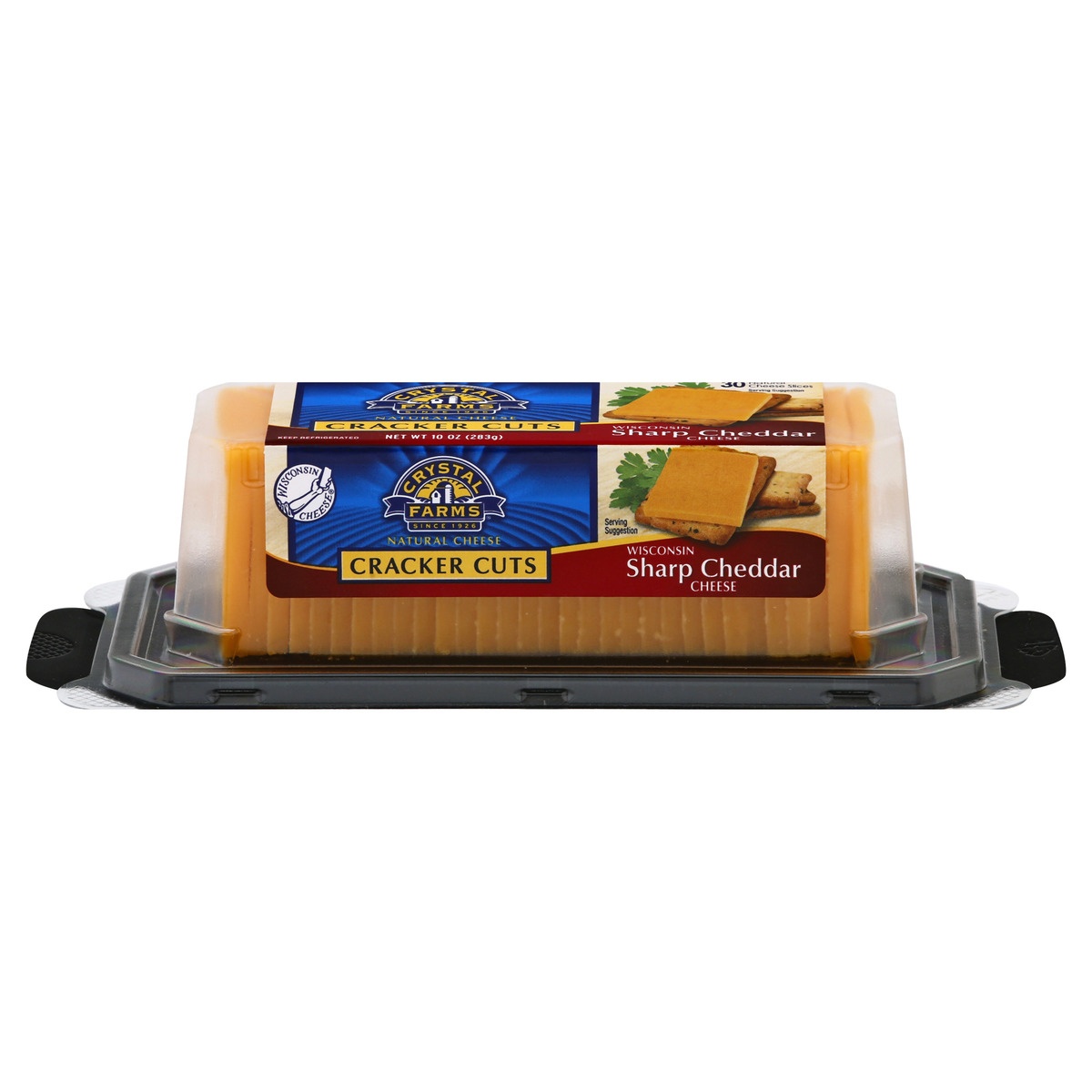 Crystal Farms Cracker Cuts Wisconsin Sharp Cheddar Cheese 10 oz | Shipt
