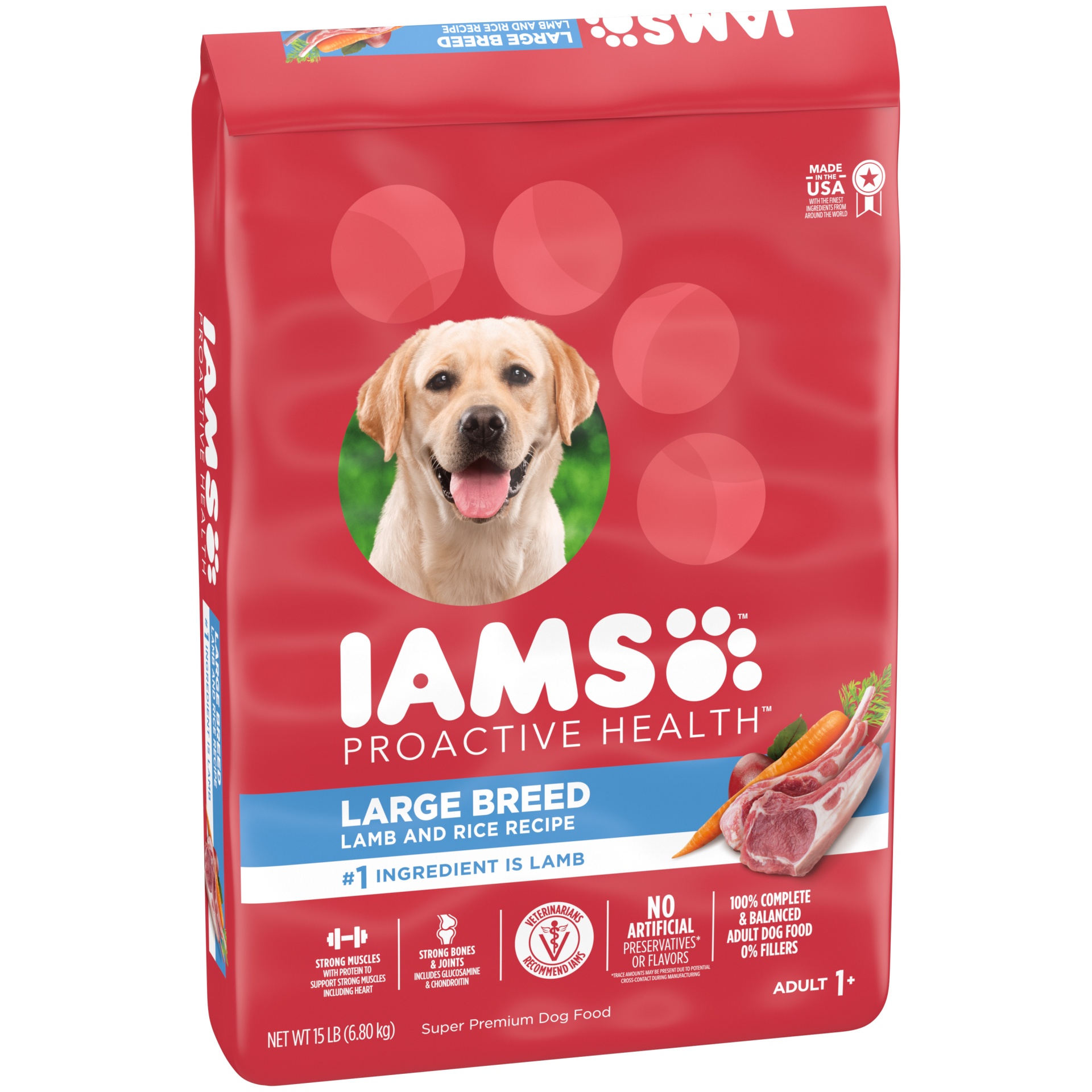 Iams Large Breed Adult Dry Dog Food Lamb & Rice Recipe 15 lb | Shipt