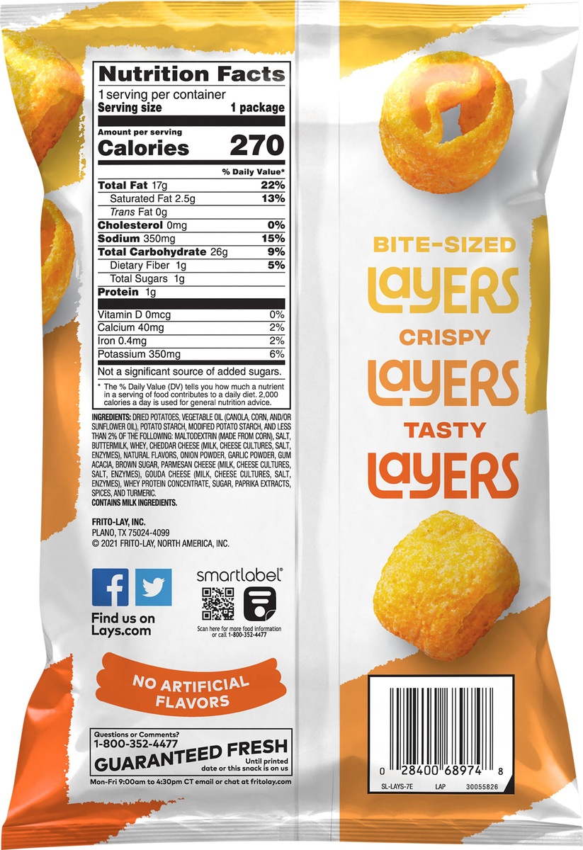 Lay's Lays Layers Three Cheese 1 ct | Shipt