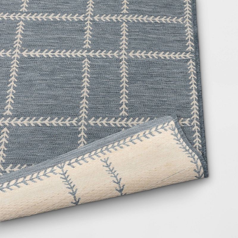 Threshold designed w/Studio McGee 30"x50" Stitched Grid Woven Outdoor ...