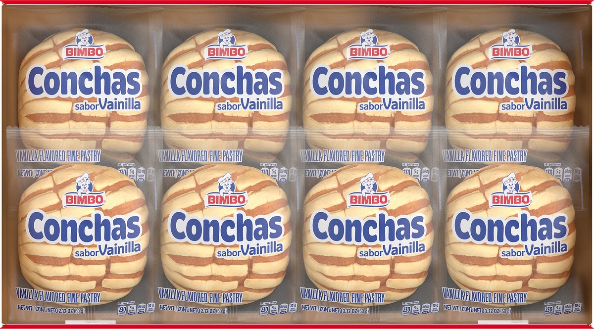 Bimbo Conchas Vainilla Multi-Pack 8 Pack 16.96 Oz 8 ct; 2.12 oz | Shipt