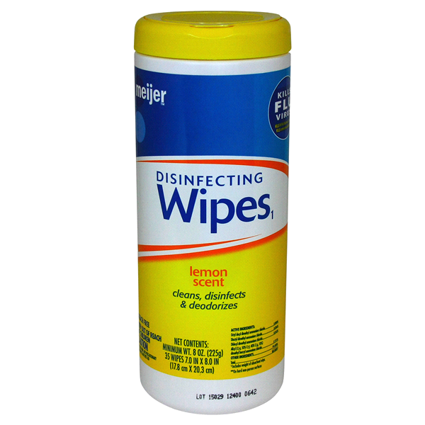 Meijer Lemon Scent Disinfecting Wipes 35 ct | Shipt