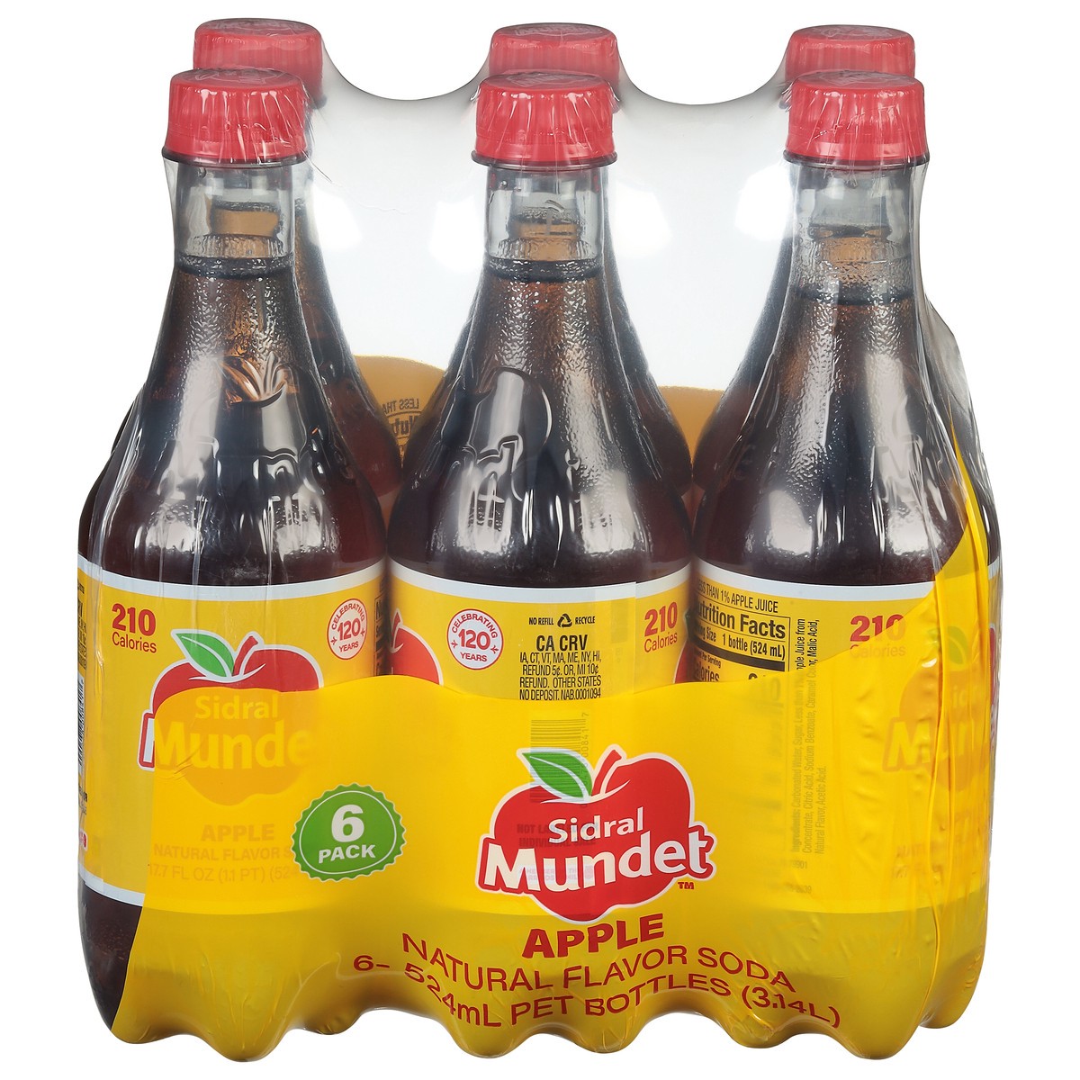 Mundet Apple Soda 6 - 524 ml Bottles 6 ct | Shipt