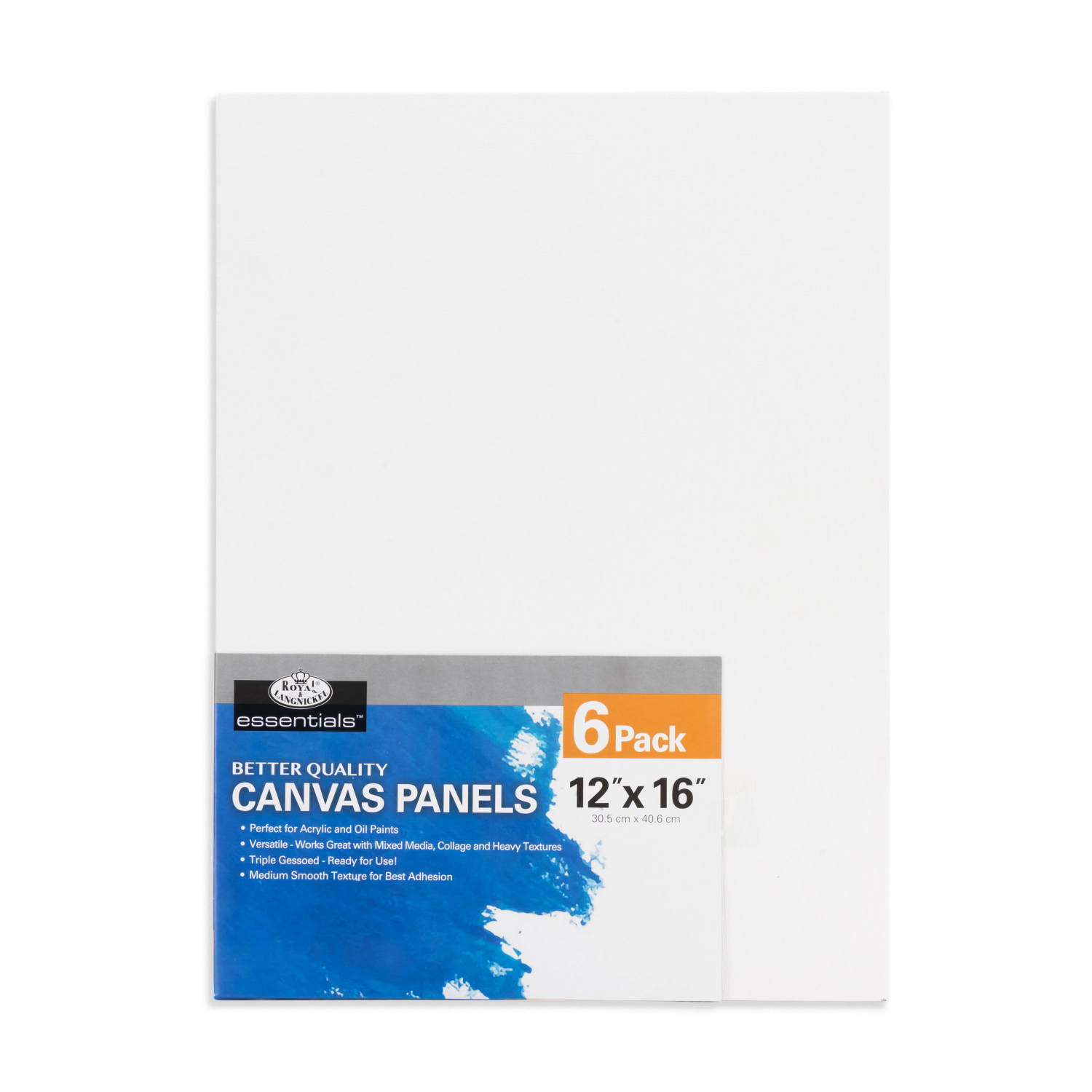 Royal & Langnickel Essentials 12" x 16" Canvas Panel 6 ct | shipt