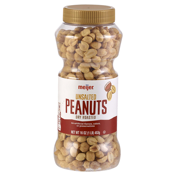 Meijer Unsalted Dry Roasted Peanuts 16 oz | Shipt