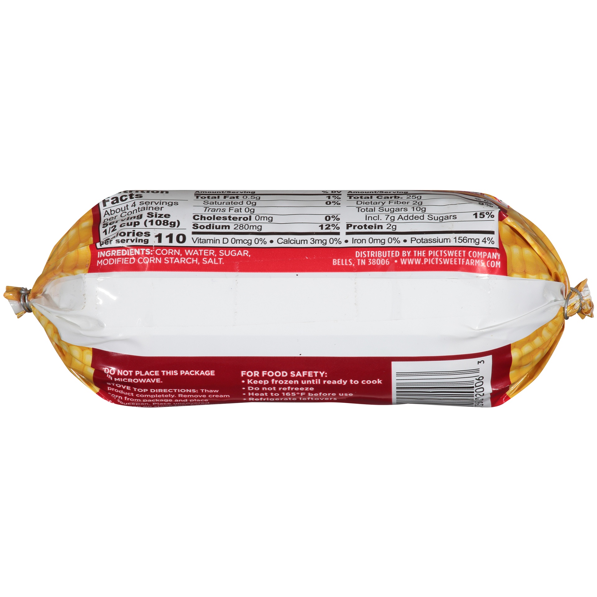 Pictsweet Farms Simple Harvest Golden Sweet Cream Corn 16 oz. Chub 16 ...