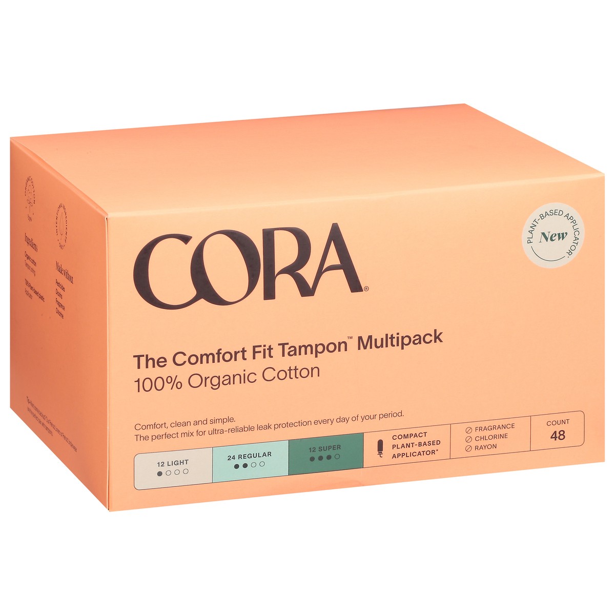 Cora Multipack Compact Applicator Tampons Multipack 48 ea 48 ct | Shipt