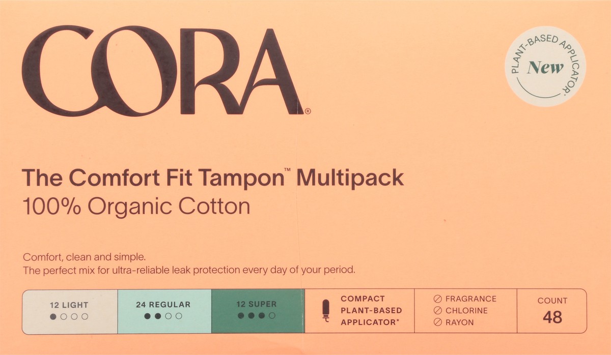 Cora Multipack Compact Applicator Tampons Multipack 48 ea 48 ct | Shipt