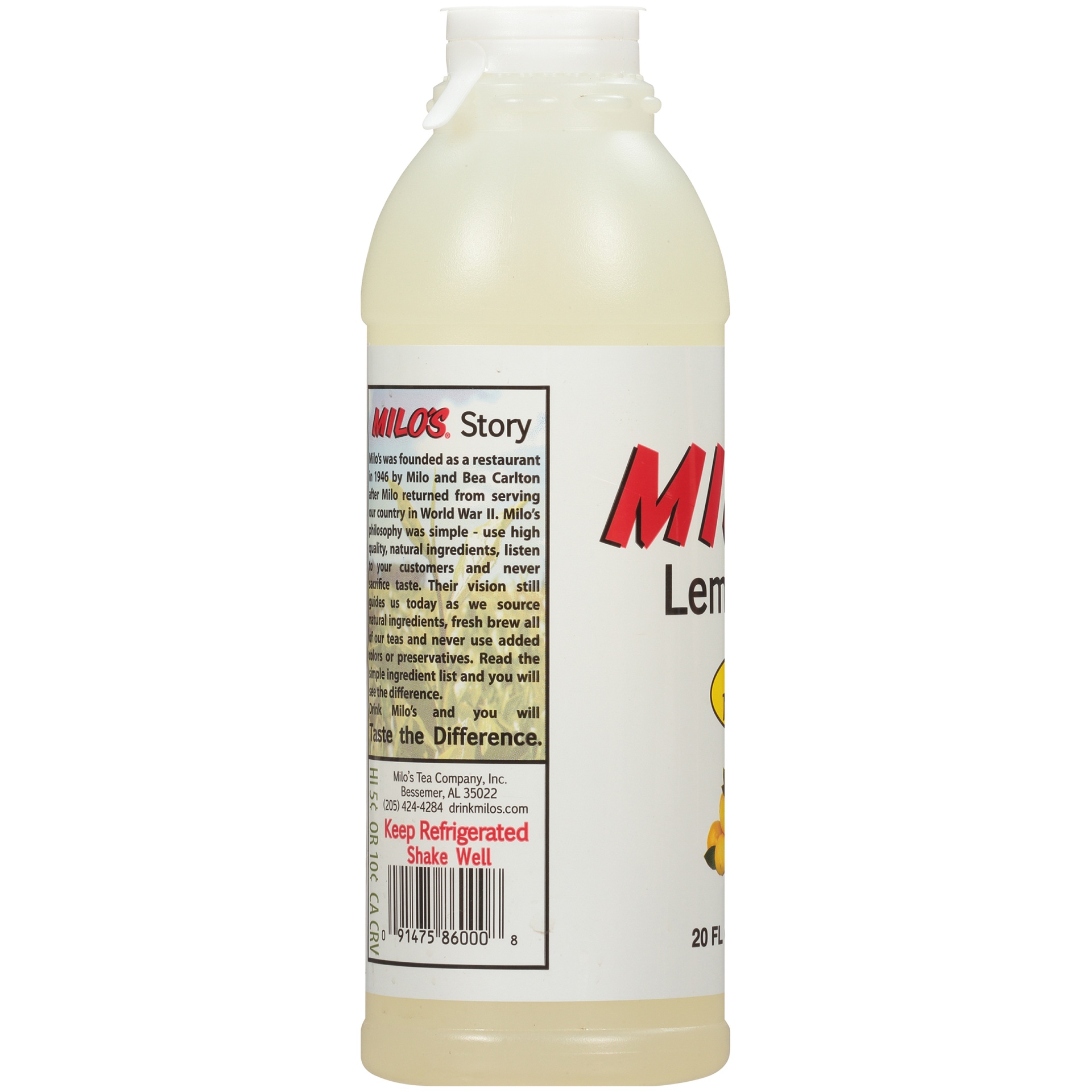 Milo's All Natural Lemonade 20 fl oz | Shipt