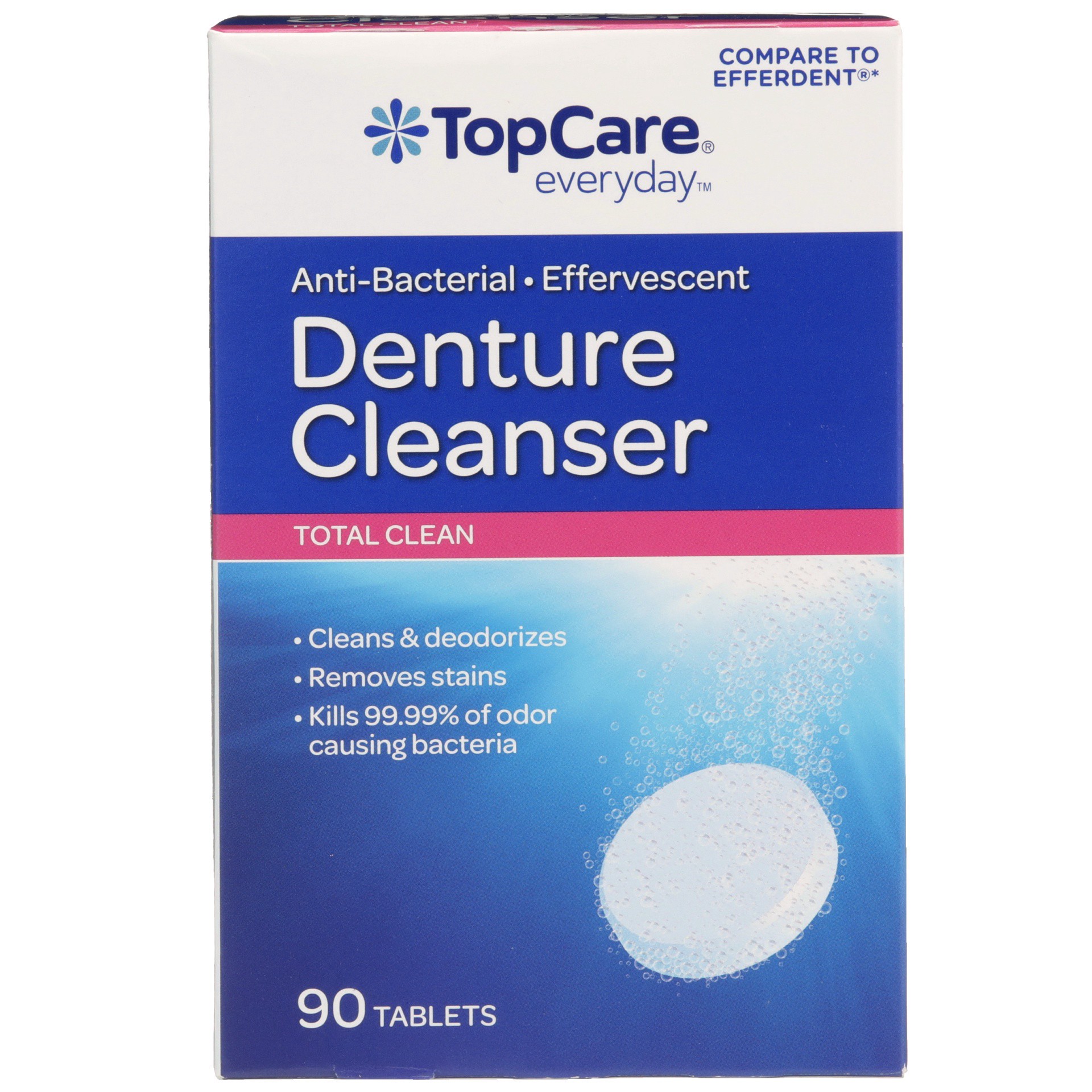TopCare Anti-bacterial Effervescent Total Clean Denture Cleanser ...