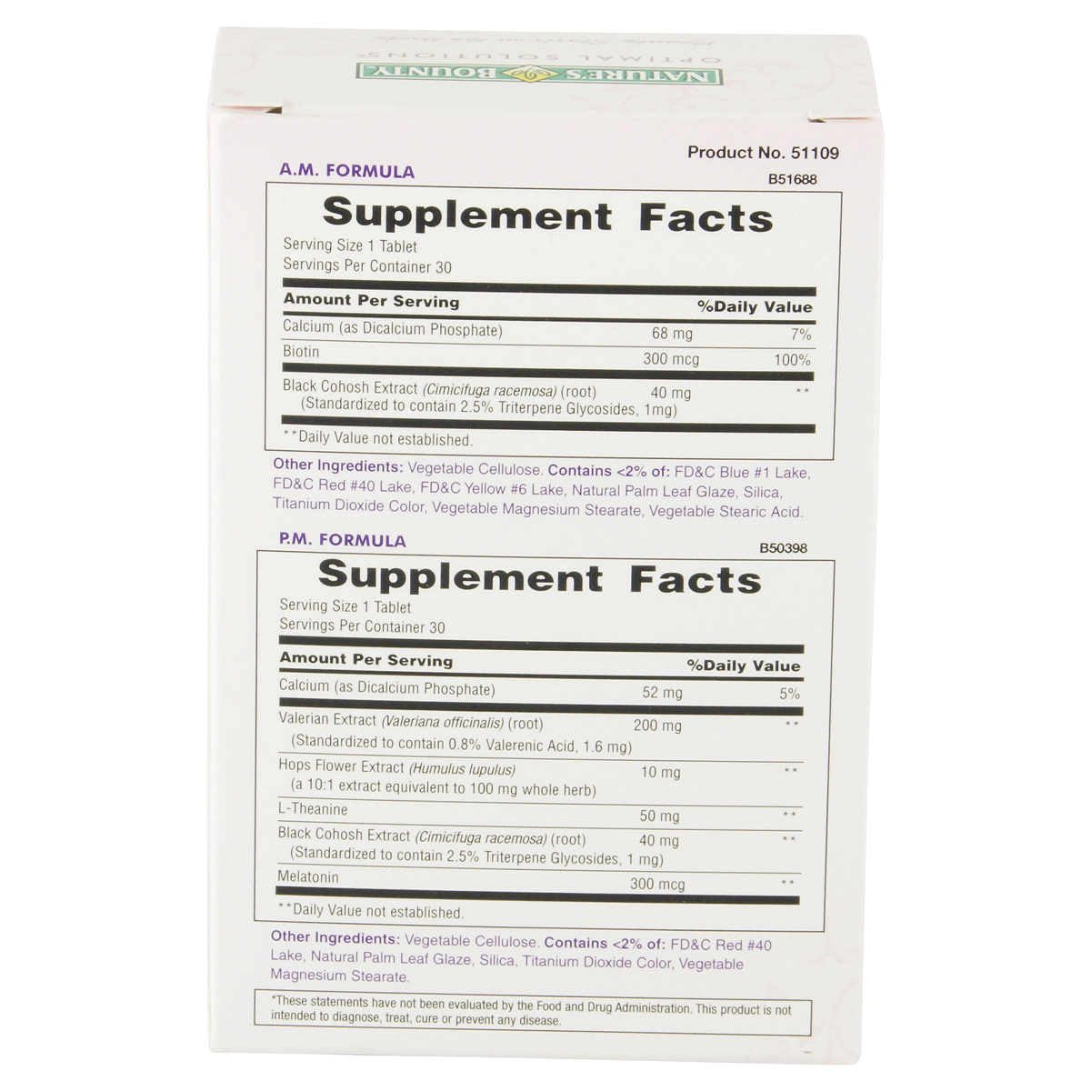 Natures Bounty Complete Menopause Support Complex Dietary Supplement