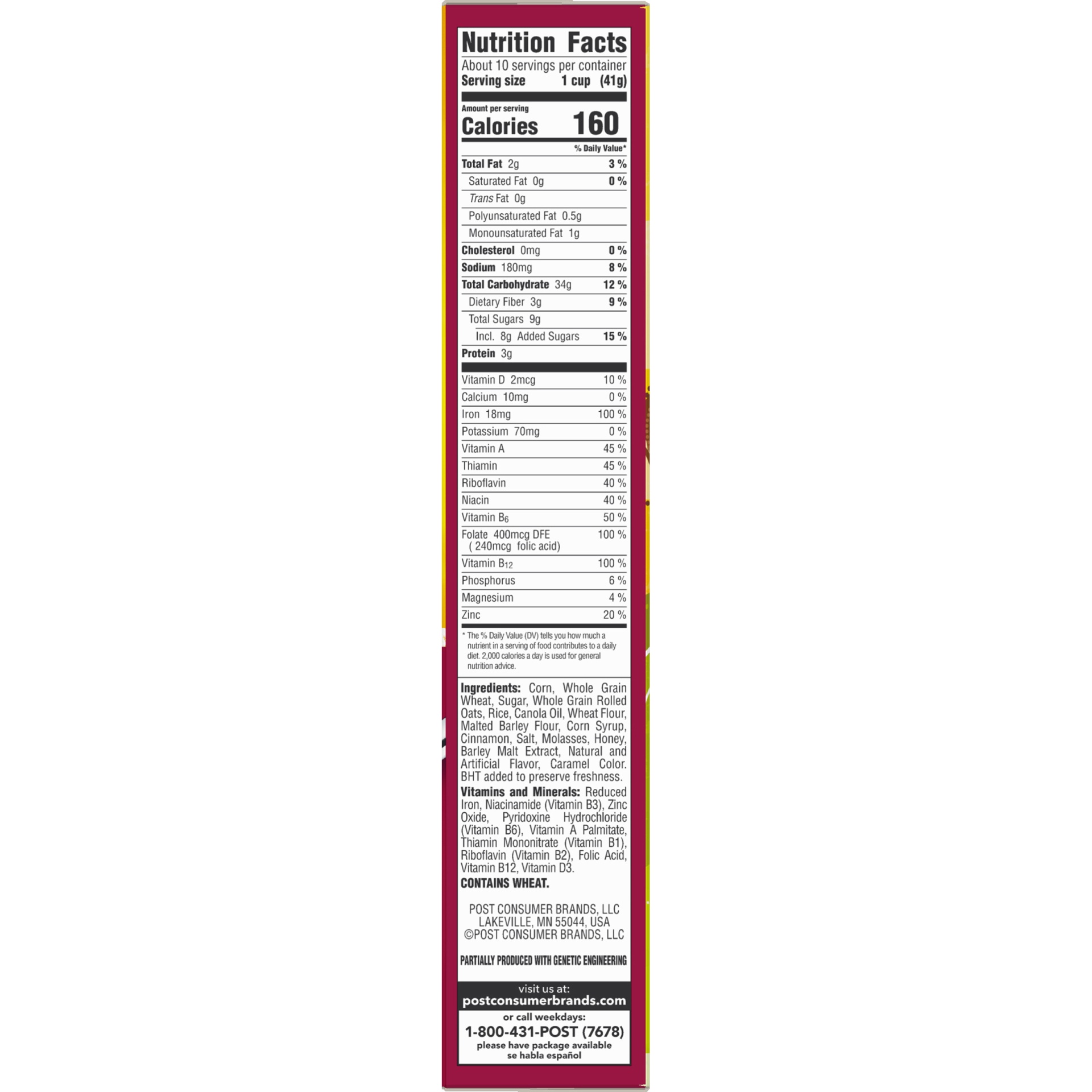 Honey Bunches Of Oats Nutrition Facts
