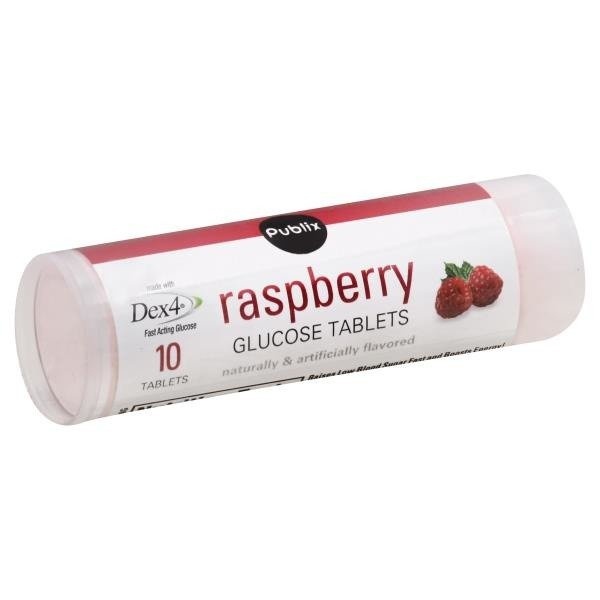Publix Glucose Tablets, Raspberry 10 ct | Shipt