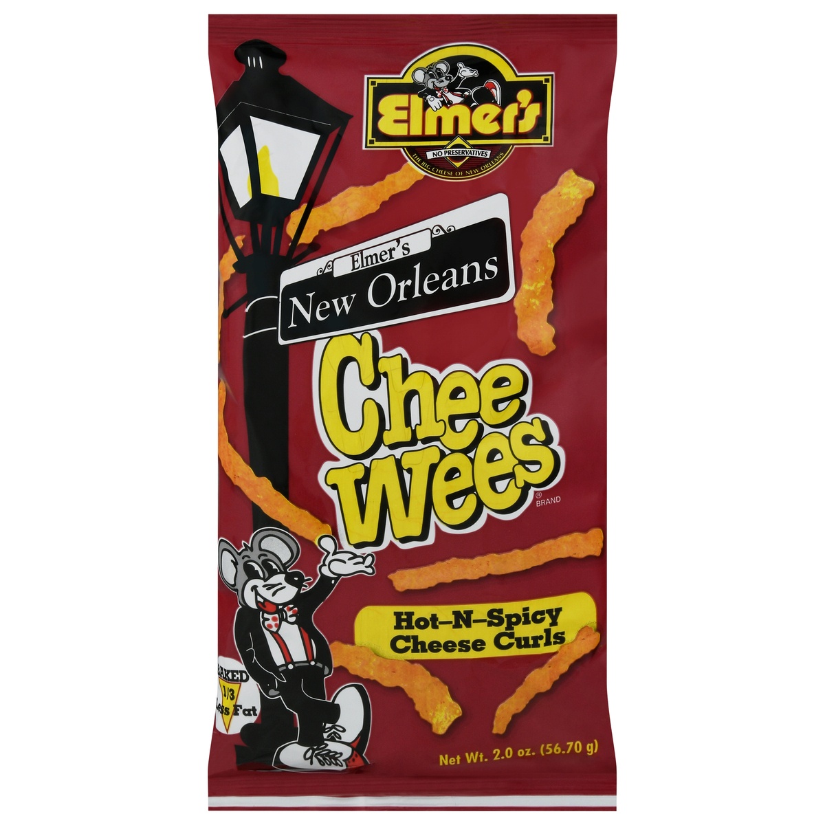Elmer's CheeWees New Orleans Hot-N-Spicy Cheese Curls 2.0 oz 2 oz | Shipt