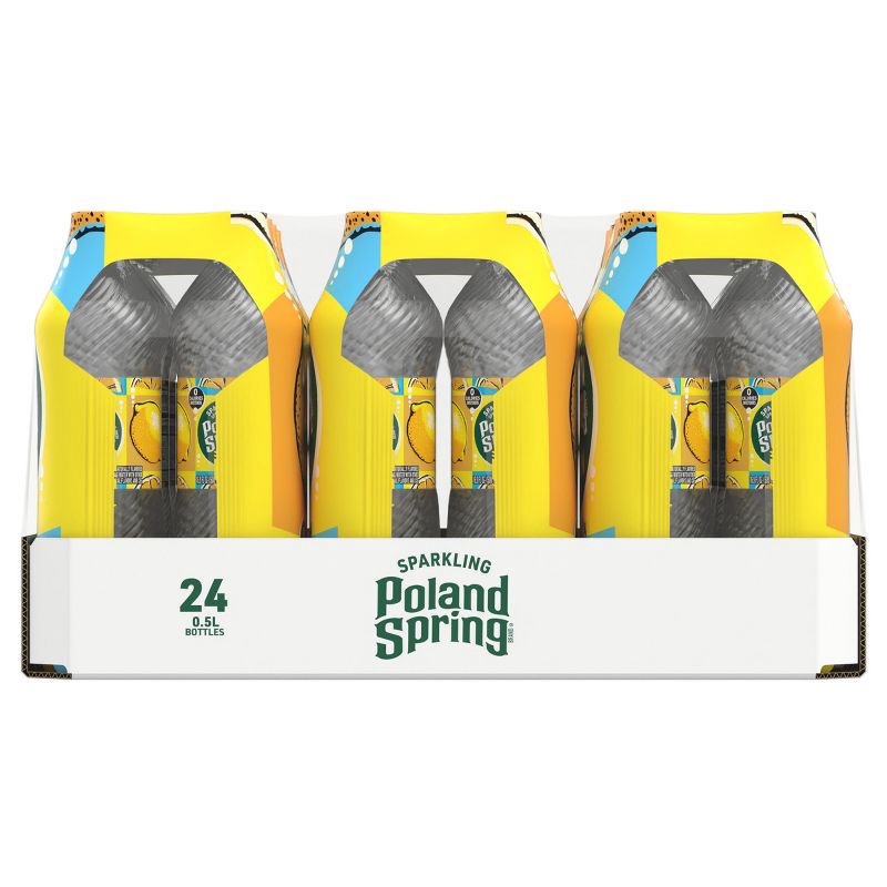 Poland Spring Lemon Sparkling Water - 24pk/0.5L Bottles 24 ct; 1/2 ...