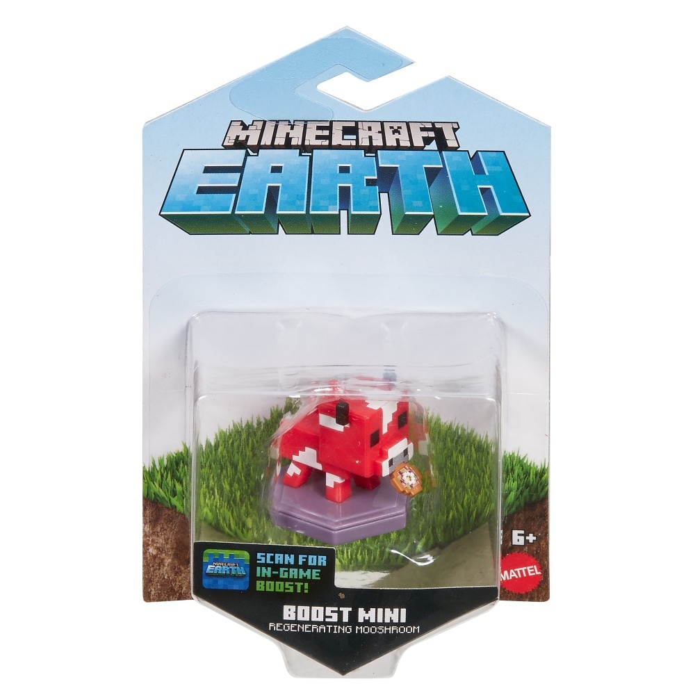 Mattel Minecraft Earth Boost Mooshroom With Stew Action Figure 1 ct | Shipt
