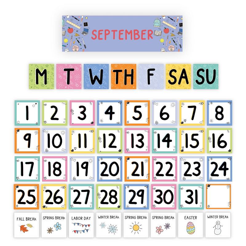 Callie Danielle Calendar Pocket Chart, Teacher Supplies 1 ct | shipt