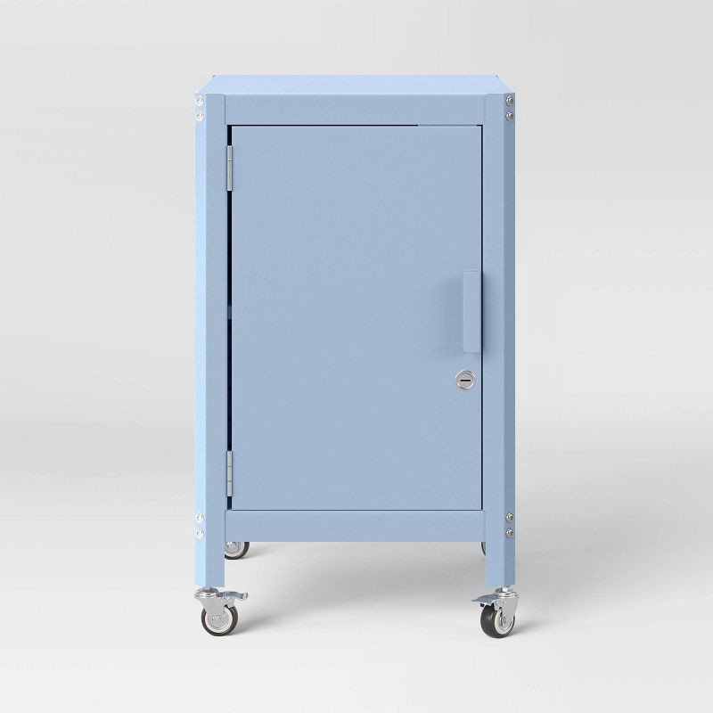 Metal Rolling Dorm Locker Cabinet Blue - Room Essentials™ Fully ...