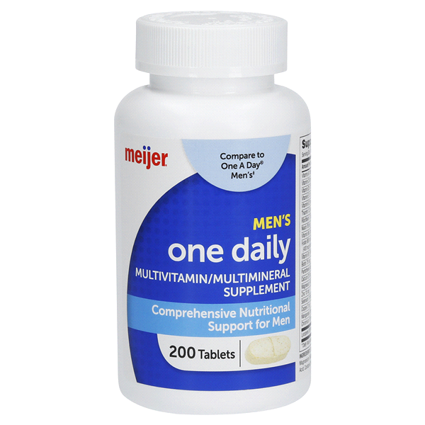 Meijer Mens One Daily Multivitamin 200 ct | shipt