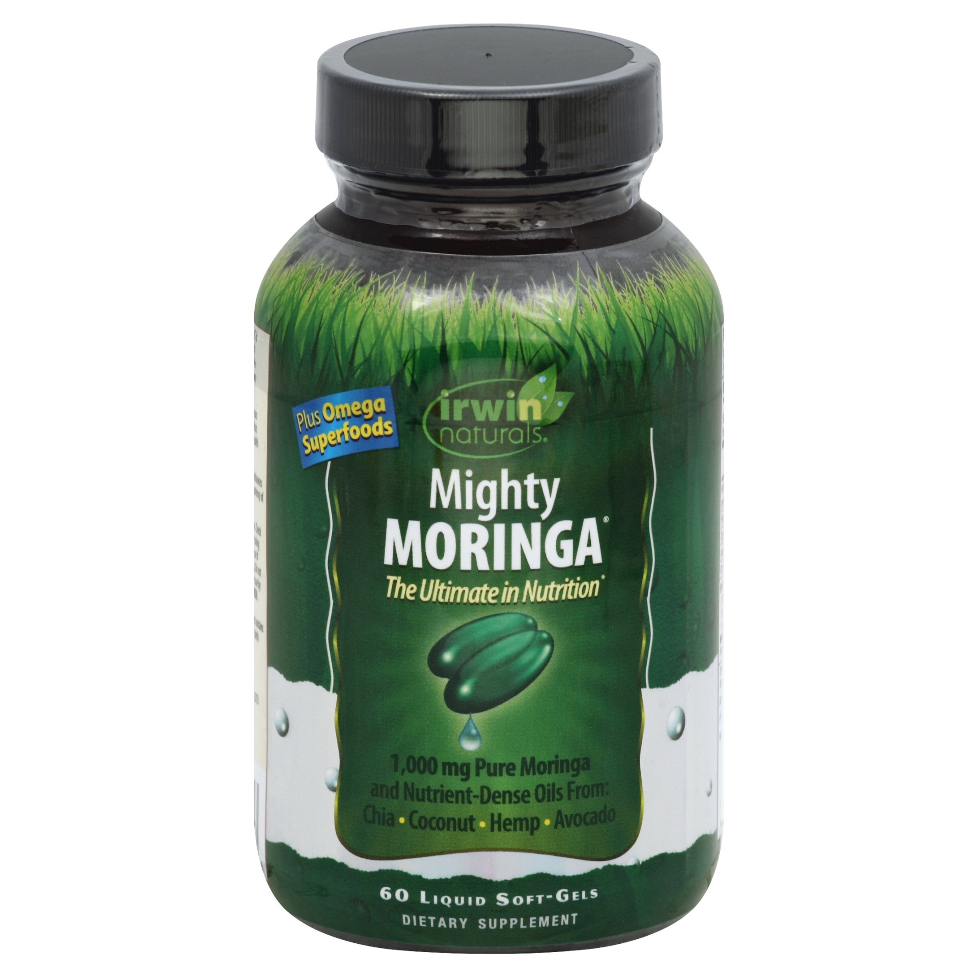 Irwin Naturals Mighty Moringa Dietary Supplement Liquid Soft-Gels 60 ct ...