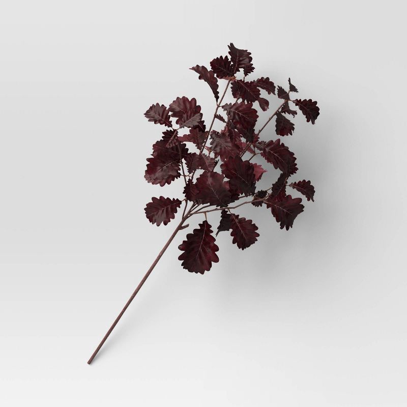 Purple Artificial Fall Oak Branch - Threshold™ 1 ct | shipt