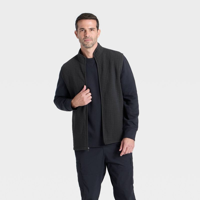 Men's Quilted Vest - All In Motion™ Black S 1 ct | shipt