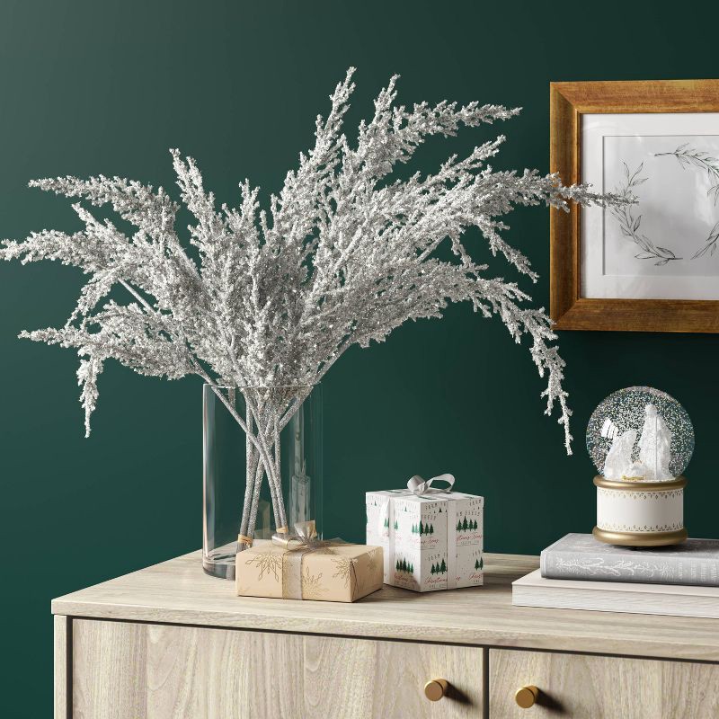 Silver Cypress Christmas Stem - Threshold™ 1 ct | shipt