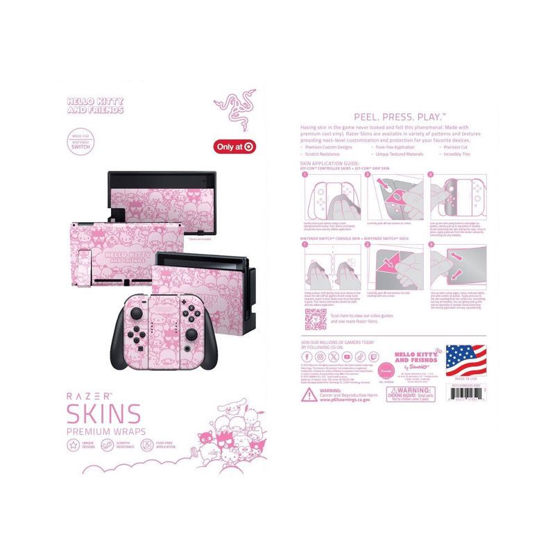 Razer Skins Nintendo Switch (2017) - Hello Kitty - Pink: Video Game ...