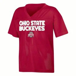 NCAA Ohio State Buckeyes Girls' White Jersey - M: Polyester V Neck ...