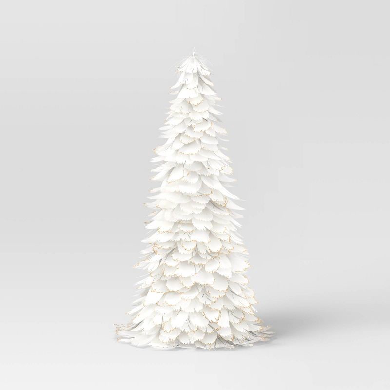 Large Feather Christmas Tree White - Threshold™ 1 ct | shipt
