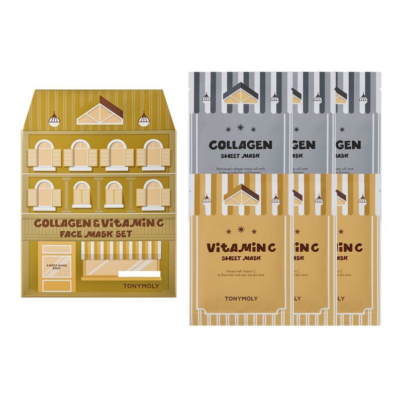 TONYMOLY Vitamin C & Collagen Sheet Mask Gift Set - House of Masks ...