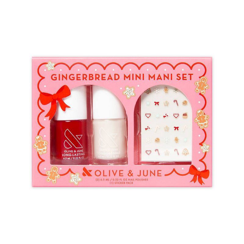Olive & June Mini Mani Nail Polish Gift Set - Gingerbread - 3ct 3 ct ...