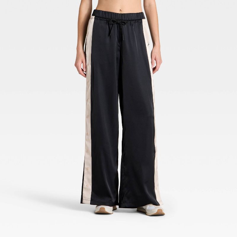 Women's Low-Rise Satin Tear Away Track Pants - JoyLab™ 1 ct | shipt