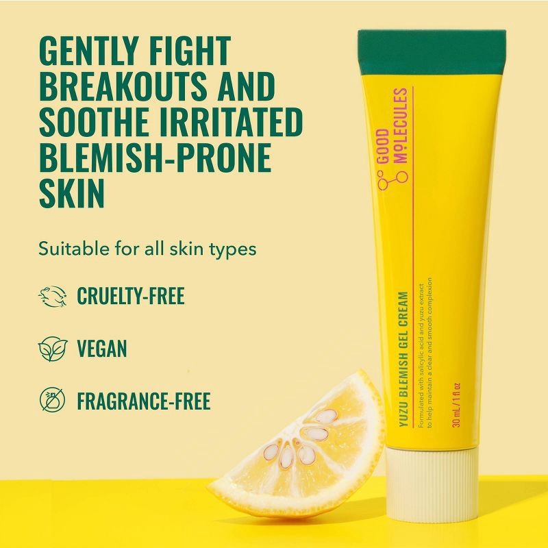 Good Molecules Yuzu Blemish Gel Face Cream - 30ml 30 ml | shipt