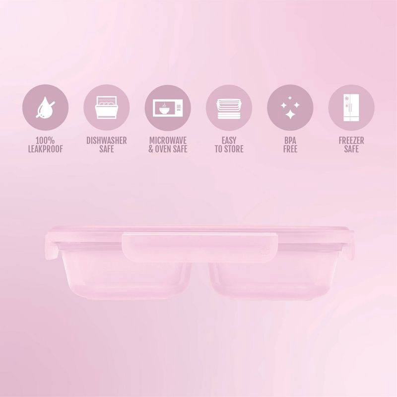 Ello Snap and Nest 10pc 4 compartment Snack Food Storage Container Set ...