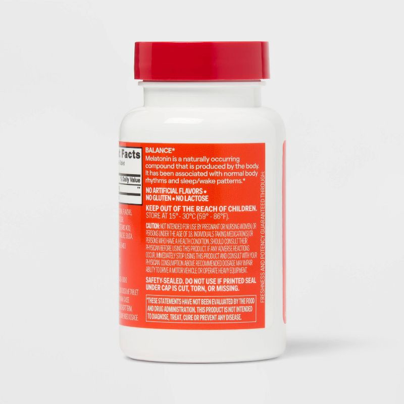 Melatonin Quick Dissolve Tablets - Cherry Flavor - 90ct - up&up™ 90 ct ...